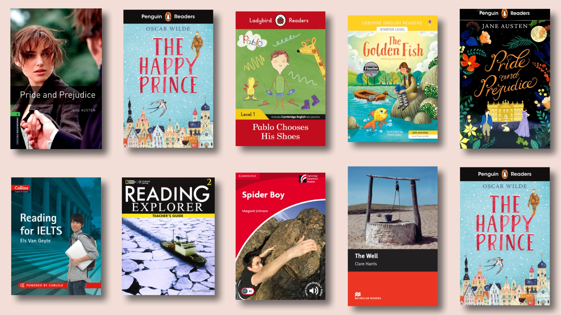 영어 학습자를 위한 8개의 수준별 읽기 교재 - English Ebooks